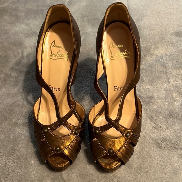 Christian Louboutin | Shoes | Christian Louboutin Scissor Girl 2 Copper ...